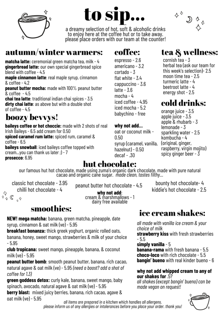 The Coffee Hut Helston – Coffee. Community. Calm